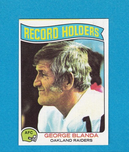 1975 TOPPS FOOTBALL SET BREAK 351 GEORGE BLANDA RB NM/MT | eBay