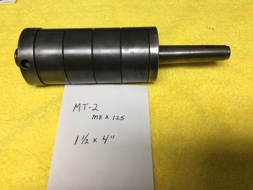 MT2 X 1 1/2” X 4” Arbor For Holding Shaper Cutters OAL= 8” For A SHAPER ...