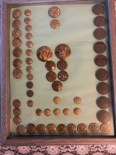 Vintage Gold Toned Military Buttons 50 Plus Framed Various Sizes | eBay