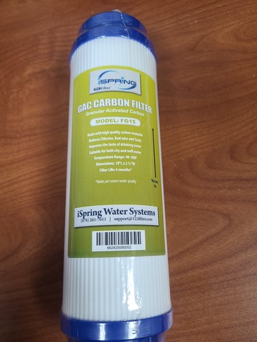 iSpring Water Systems FG15 GAC Carbon Filter Stage 2 New and Sealed | eBay