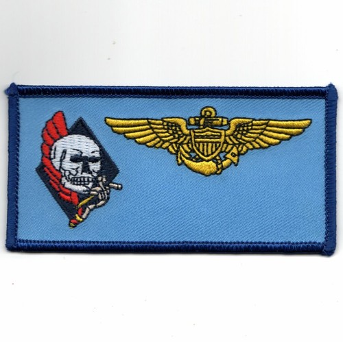 USN NAVY VA-34 PILOT BLUE BLASTERS NAME TAG MILITARY EMBROIDERED JACKET ...