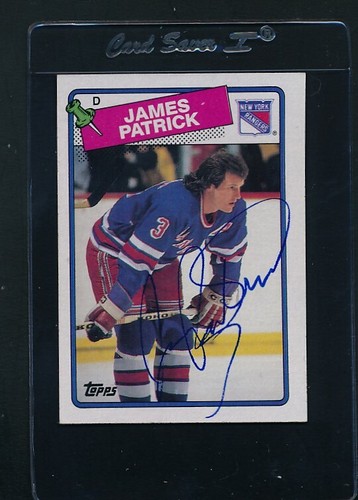 1988/89 Topps #69 James Patrick Rangers Signed Auto *C9646 | eBay