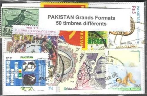 Pakistan Commemoratives Large Formats 50 Different Canceled Stamps | eBay