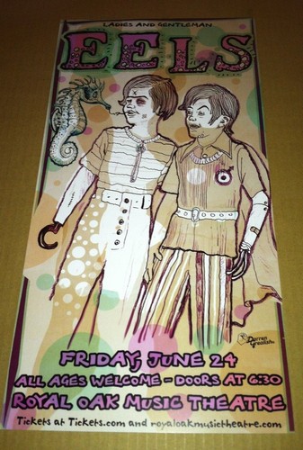 EELS Concert Gig TOUR CARD STOCK Poster 2005 with USA MINT Darren ...