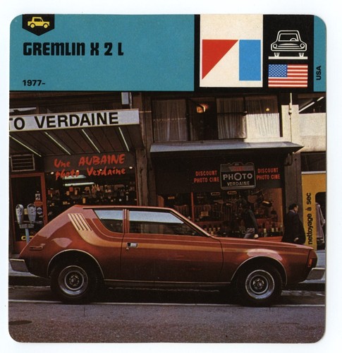 Gremlin - Production Car Edito Service SA Auto Rally Card | eBay