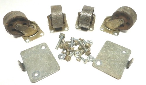 ROCK-OLA 494 /494-1 494-2- SERIES - SET OF 4 STEEL WHEELS / plates ...