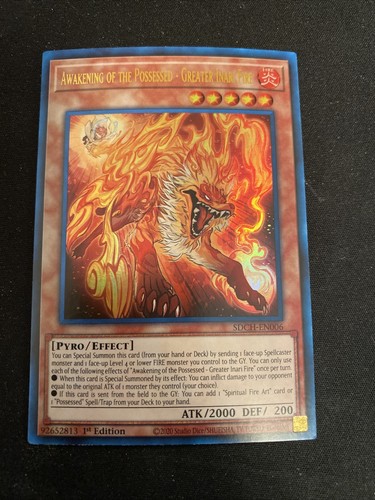 YuGiOh Awakening of the Possessed - Greater Inari Fire - SDCH-EN006 ...