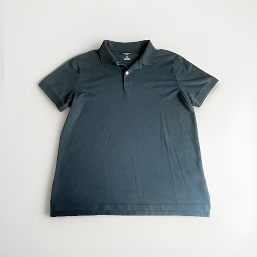 Goodfellow & Co Men's Lg Shirt Black Regular Fit Johnny Collared Polo ...