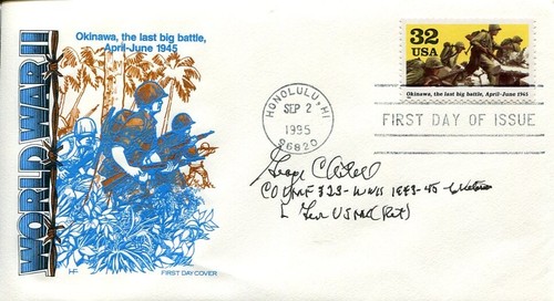 General George Axtell USMC Marine WWII War Ace Navy Cross Signed ...