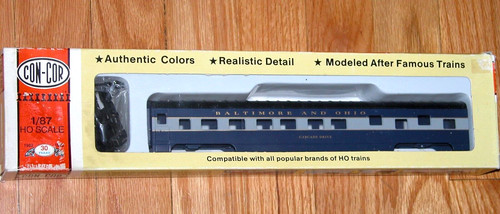 HO CON-COR 0001-00980C-1 72 FT SLEEPER KIT BALTIMORE & OHIO B&O CASCADE ...