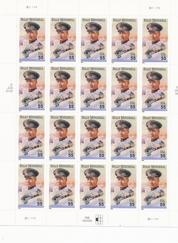 MNH USA SHEET OF STAMPS ISSUED 1999 GENERAL W MITCHELL (3330) | eBay