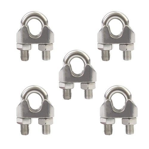 M10 Wire Rope Clamp 304 Stainless Steel 3/8" Wire Rope Cable Clip Clamp ...