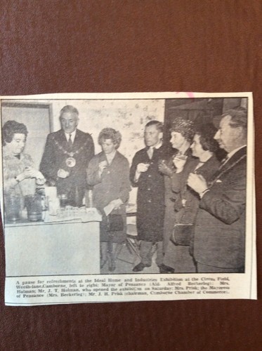 a2t Ephemera 1965 Picture Mr Mrs Holman Prisk Beckerleg Camborne | eBay