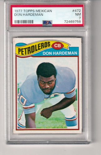 1977 Topps Mexican # 472 DON HARDEMAN Oilers Texas State PSA 7 | eBay