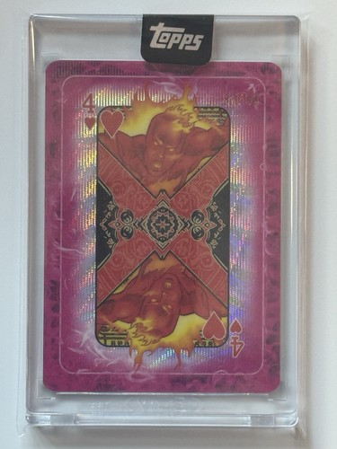 2025 Topps Marvel Mint HUMAN TORCH #H-4 GAMBIT’S DECK PLAYING CARD /99 ...