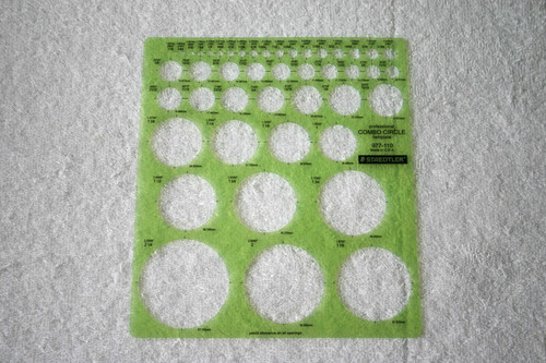 Staedtler-Mars Professional Combo Circle Template 977 110 Made in USA ...