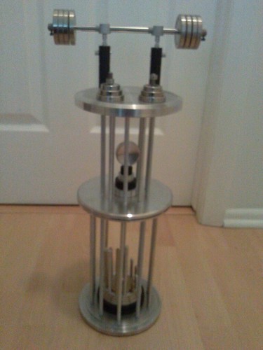 Hand Made Barbell Trophy With Removable Weights | eBay