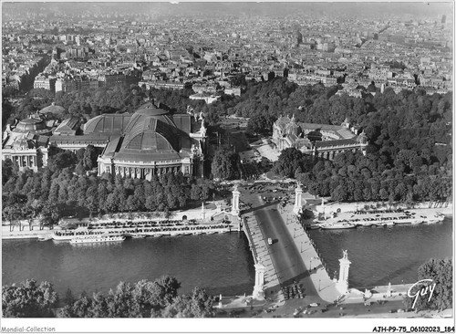 AJHP9-75-0773 - In Aereo Su Parigi - Il Ponte E L'Avenue Alexandre-III ...