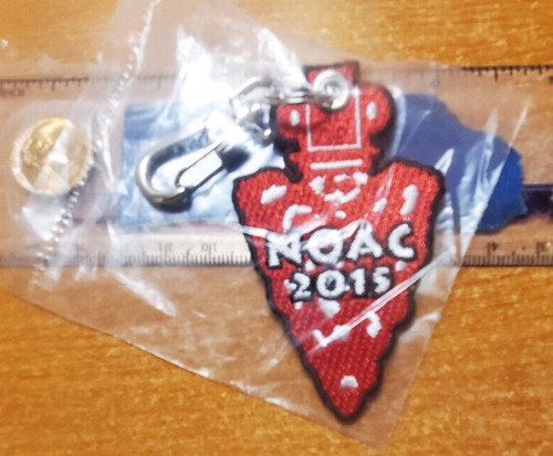 OA NOAC 2015, Embroidered key chain,still in bag, 100th Anniversary of ...