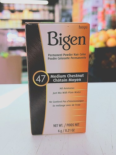 1PK Bigen Permanent Powder Hair Color [47-MEDIUM CHESTNUT] | eBay