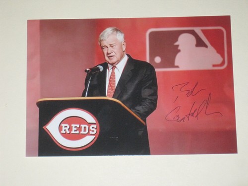 Cincinnati Reds Owner BOB CASTELLINI Signed 4x6 Photo MLB AUTOGRAPH 1 ...