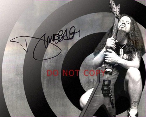 Dimebag Darrell of Pantera SIGNED reprint 8x10 Photo Autographed RP #2 ...