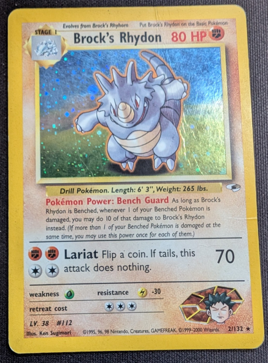 Cartao Pokemon Rhydon Cartões Pokémon Folha Cartão Flash Neo