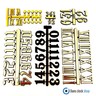 NEW Roman Gold Clock Numerals - 3,6,9,12 Numbers-Stick On- Choose 6 ...
