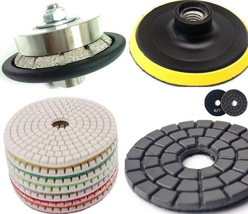 3/8" Bevel bullnose Router Bit profile wheel 35 polishing Pad granite ...