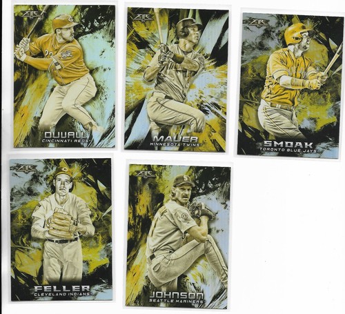 2018 Topps Fire GOLD Pick-A-Parallel Duvall Mauer Smoak Bob Feller ...