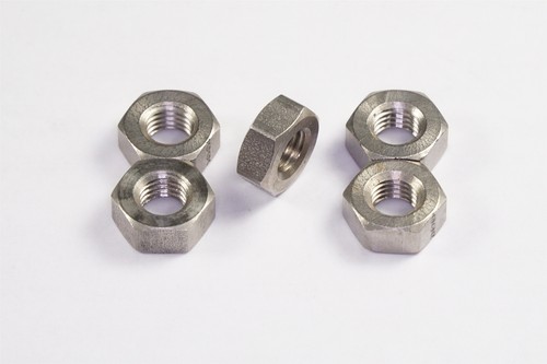 Lot of 5 MS35650-3254 MIL Hex Nut 1/4"-28 7/16" W 3/16" T Passivated ...