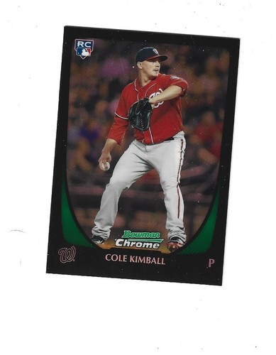 2011 Bowman Chrome Draft Refractors #52 Cole Kimball NATIONALS | eBay