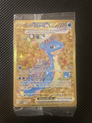 Lapras ex 164 Sv: Scarlet & Violet Black Star Promo Cards Gold Holo ...