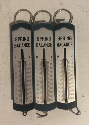 (3) Unbranded 50 Newtons/5000 Grams Spring Balances | eBay
