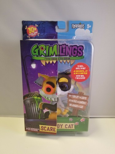 NEW Fingerlings Grimlings Scaredy Cat Interactive WowWee Halloween Eyes ...