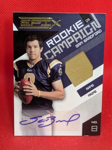 2010 Epix Campaign Materials Signatures Sam Bradford Rookie Auto RC ...