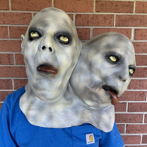 1997 Illusive Concepts Two Headed Man Mask Perfect for Halloween! | eBay