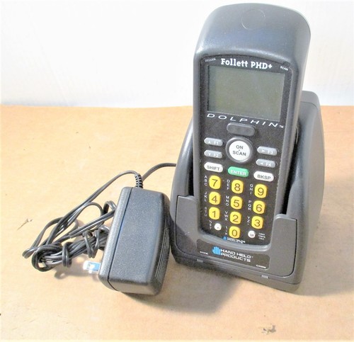 Handheld Products Dolphin Follett PHD+ Barcode Scanner W/Cradle | eBay