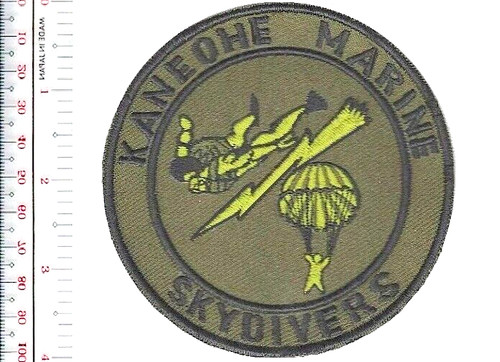 US Marine Corps Marine Skydivers HALO Airborne Kaneohe, Patch NO TARIFF ...
