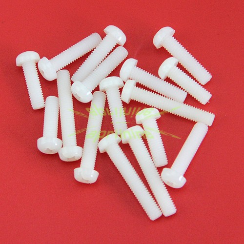 50pcs Nylon Screw white M3x8 M3x10 M3x12 15 30 25 30 | eBay