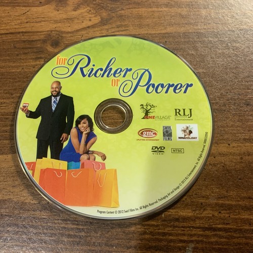 For Richer or Poorer DVD Black Comedy Maya Dunbar Rare Disc Only Free ...