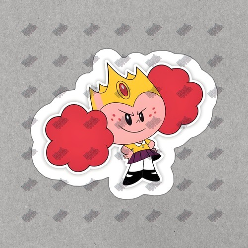 Fun Cartoon Character Vinyl Sticker Cute Princess Decal for Kids ...