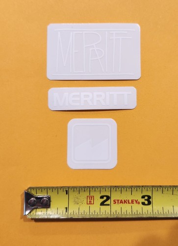 Merritt Bmx Frame Decals ( Lot of 3 ) Authentic Merritt Stickers In ...