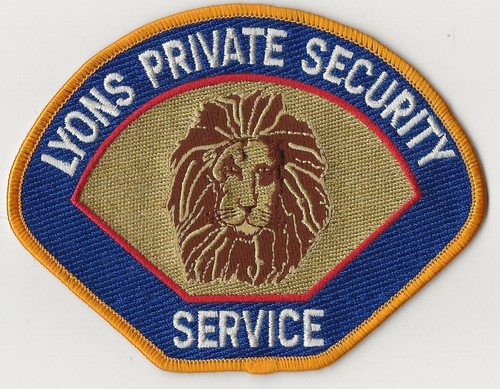 LYONS PRIVATE SECURITY SERVICE Patch | eBay