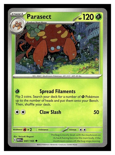 Pokemon Parasect 047/165 Scarlet & Violet 151 | eBay