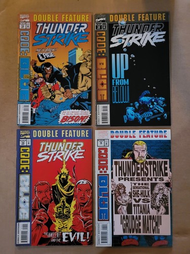 Thunderstrike 13 14 15 16 Code: Blue Double Feature Variants Marvel Lot of 4 | eBay