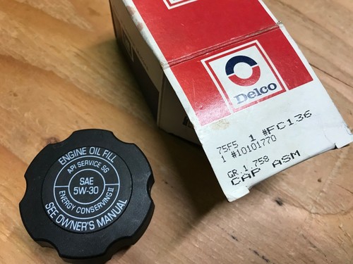 1984 TO 91 PONTIAC GRAND AM NOS GM A/C DELCO OIL FILLER CAP 10101770 FC ...