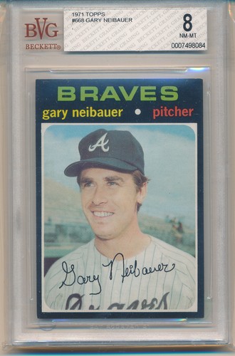 1971 Topps Gary Neibauer (High Number Series) (#668) BVG8 BVG (No ...