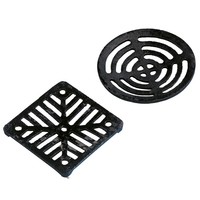 Black Round 7" 175mm Heavy Duty Plastic Drain Grate Gully Grid Cover ...