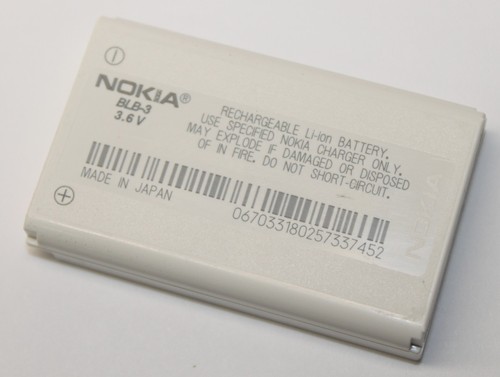 OEM Nokia BLB-3 Li-Ion Battery Pack 3.6 Volts for Cellphone 6340 8260 ...